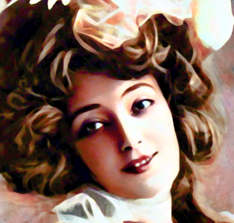 Vintage Alma Bennett Flapper Art Deco 1920s Gatsby Painting