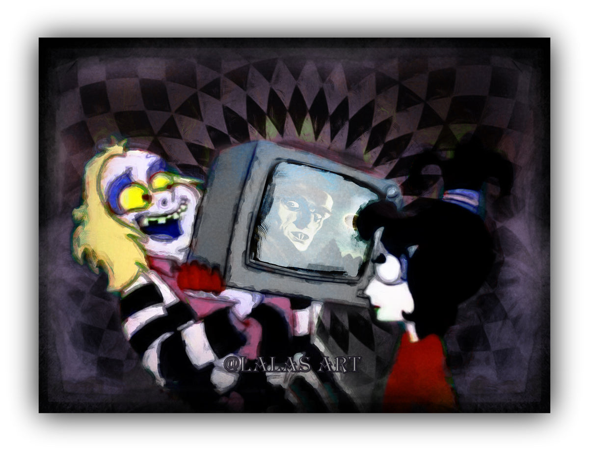 Beetlejuice LYDIA Retro Vintage style LalasArt Wall Art